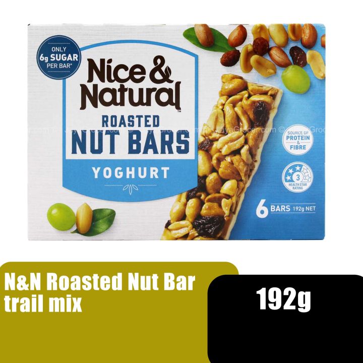 Nice&Natural Roasted Nut Bar Yogurt 192g x 6 Protein Bar 酸奶 / 蛋白棒 ...