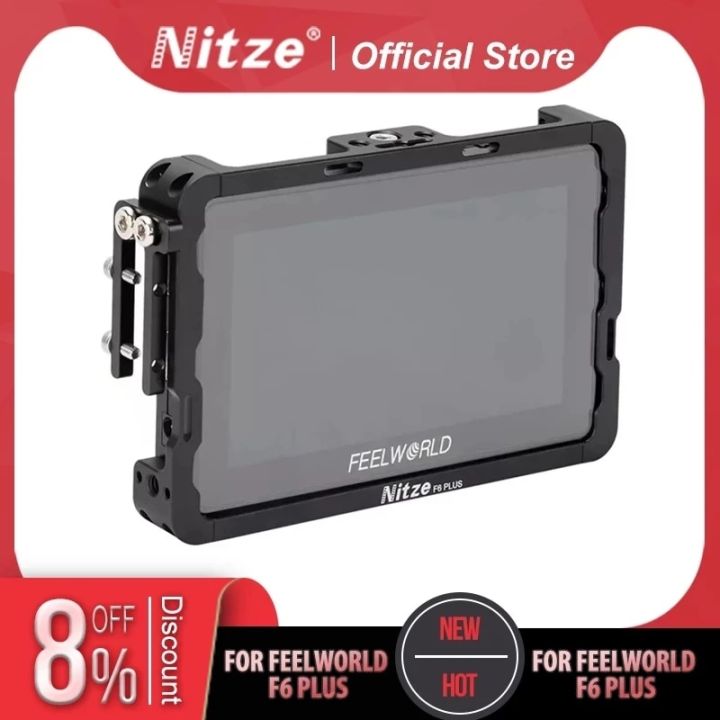 Camera Mount Nitze 5.5 Monitor Cage For Feelworld F6 Plus Monitor With ...