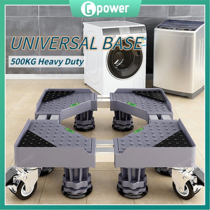 GPower Upgraded Ref Stand Washing Machine Stand With Wheel 8 Legs 8 ...