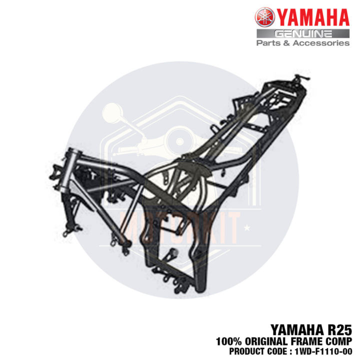 YAMAHA R25 YZF-R25 100% ORIGINAL BODY FRAME COMP TULANG BADAN 1WD-F1110 ...