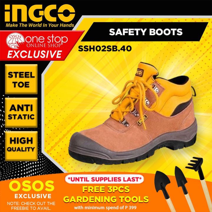 Original Brand of I ngco Safety Boots SSH02SB •OSOS• | Lazada PH