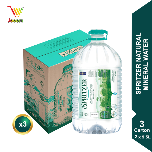Spritzer Mineral Water (2 x 9.5L) X 3 Carton [KL & Selangor Delivery Only] | Lazada
