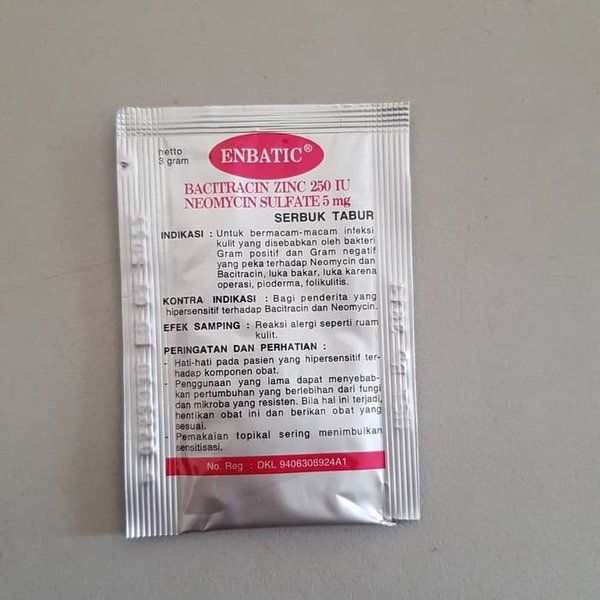 (Bisa COD) Enbatik Bubuk Obat Tabur Luka, Luka Bakar, Sunat & Semua ...