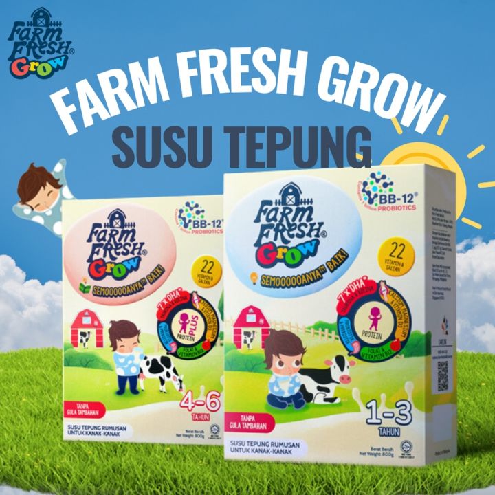 Farm Fresh Grow Milk Powder (300G/500G/800G) Susu Tepung | Lazada