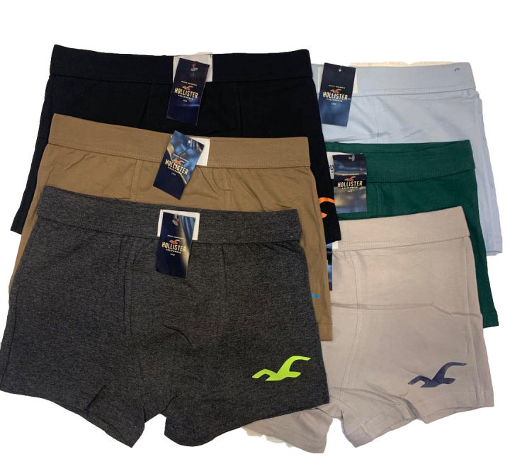 (6PCS) HOLLISTER INSIDE GARTER BOXER BRIEF MENS UNDER WEAR . | Lazada PH