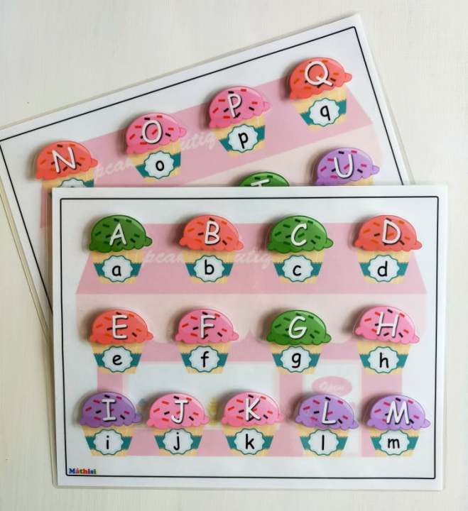 ALPHABET WORKSHEET - UPPER AND LOWER CASE (CUPCAKE) | LEARNING MATERIAL ...