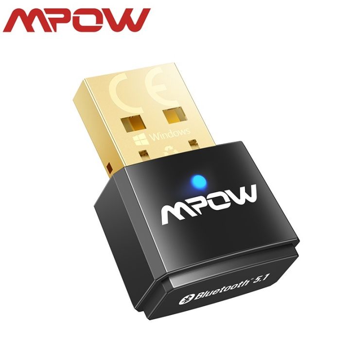 MPOW Bluetooth 5.1 USB Adapter for PC Bluetooth Dongle Transmitter ...