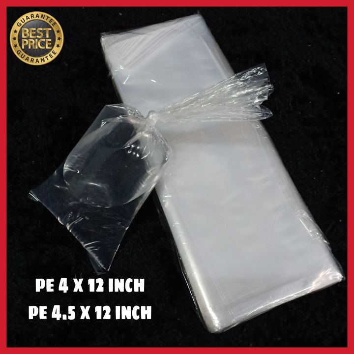 Plastik PE 4x12 / Plastik Ikan Betta / PE Plastic Bag / Plastik Ikan ...