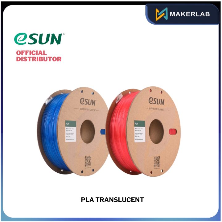 eSUN PLA Translucent 1.75mm 1KG Spool 3D Printer Filament 3D Printing ...