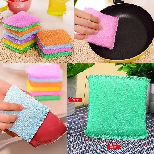 Spons Cuci Piring Warna Warni / Spon Sponge Sabut Jaring & Busa / Spon ...