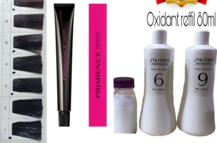 Shiseido Hair color Cat rambut + oxidant pewarna rambut made in japan ...