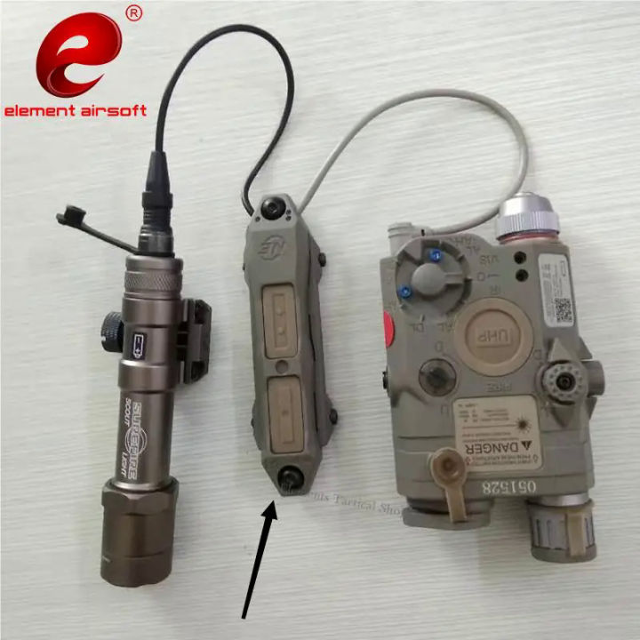 Element equipments tactical flashlight softai PEQ 15 dual switch IR ...