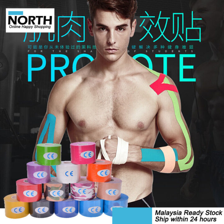 Kinesiology Tape Muscle Bandage Gym Sports Kneepad Elastic Adhesive ...