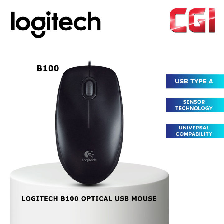 Logitech B100 OPTICAL USB MOUSE | Lazada