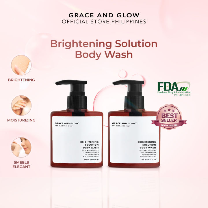 Grace and Glow Brightening Solution Body Wash 400ml - Shower Gel with Niacinamide | Lazada PH