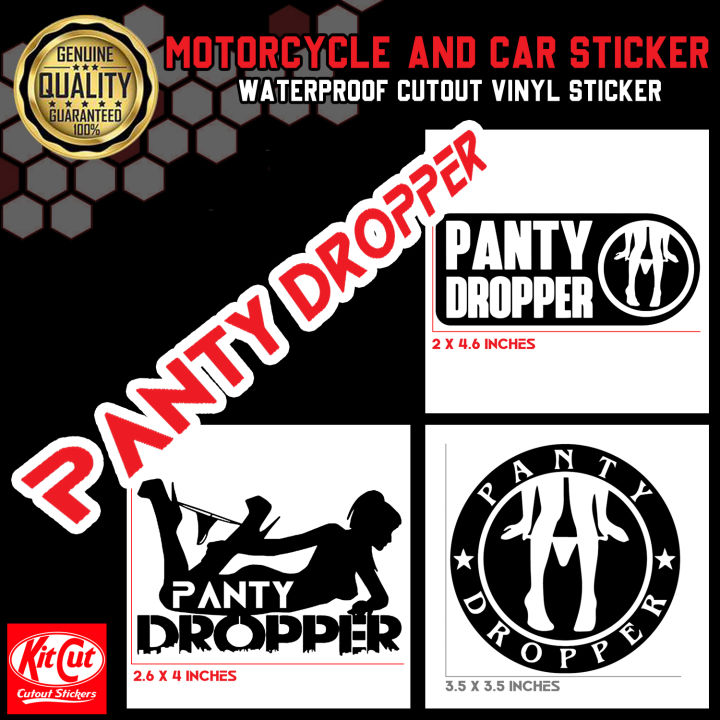 Panty Dropper Designs Sticker Decal for Car, Motorcycle, Laptop, Mug ...