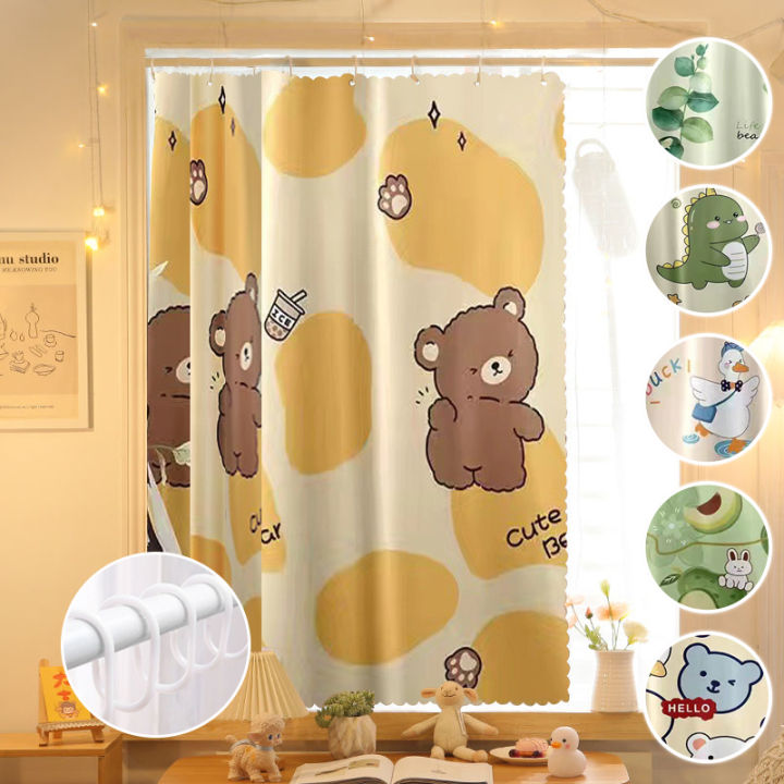 1pcs/Pack cartoon color Short Ring Type Curtain For Room Door/Sliding ...