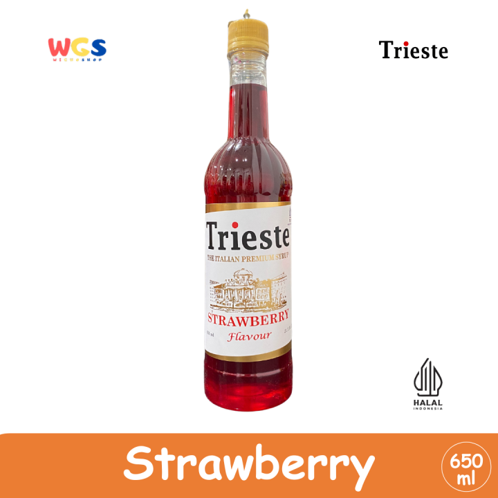 Trieste Strawberry Flavour Syrup Premium 650ml – Untuk Minuman Segar ...