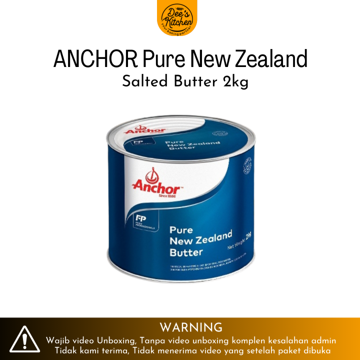 Anchor Pure New Zealand Salted Butter | Butter Asin | Mentega 2kg ...
