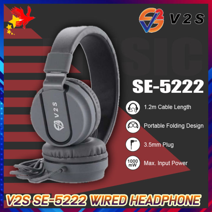 V2S SE5222/SE5333 Headphone 3.5mm Jack Wired Game 3D Surround Headphone ...