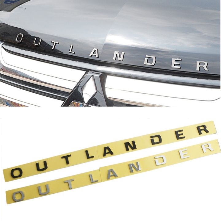 Front hood logo for Mitsubishi 2013-2019 Outlander letter emblem Bonnet ...