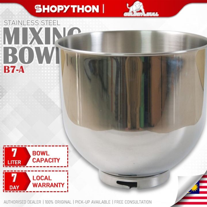GOLDEN BULL Mixing Bowl for B7-A (7.0L) Stainless Steel Universal Stand ...