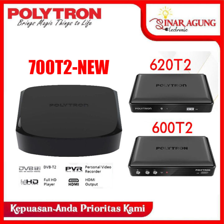 POLYTRON SET TOP BOX PDV 600T2 / 620T2 / 700T2 100% ORI | Lazada Indonesia