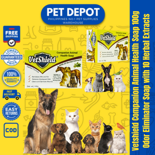 VETSHIELD ANIMAL HEALTH SOAP HERBAL EXTRACTS 100G | Lazada PH