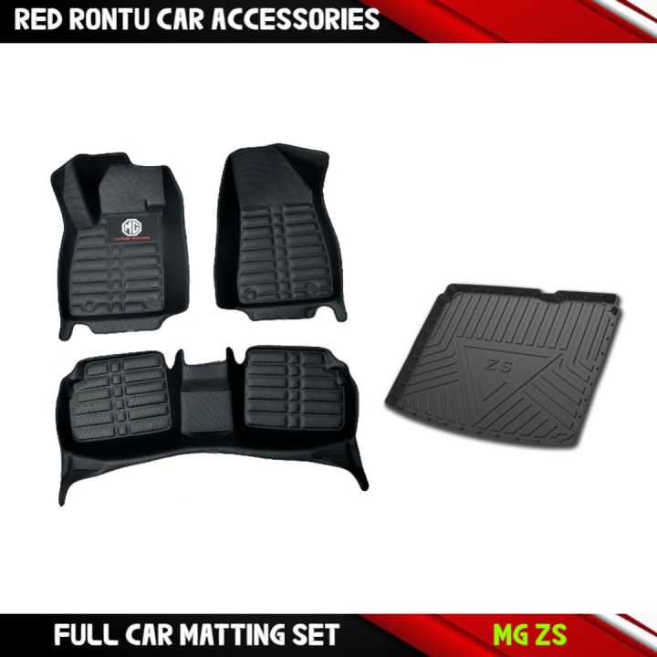 MG ZS 2019-2023 Full Car Matting Set - Premium Diamond Deep Dish ...