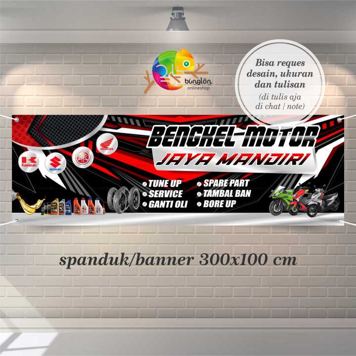 Spanduk Banner Bengkel Motor, Bengkel Mobil, Spanduk Bengkel Free ...