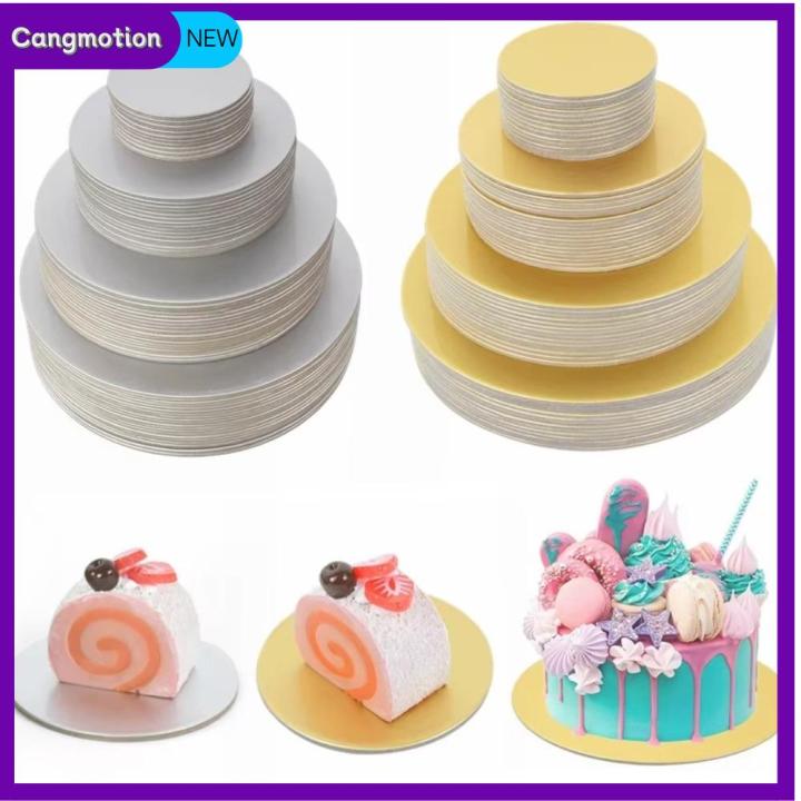 CANGMOTION 10pcs 6/8/10 Inch Round Cake Board Cardboard Circle Cupcake ...