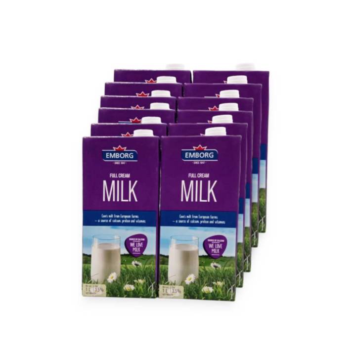Emborg Full Cream Milk (12 x 1L) | Lazada PH