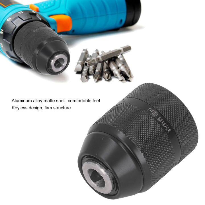 Self Locking Drill Chuck Ergonomic Design Keyless Chuck 3/8-24UNF for ...