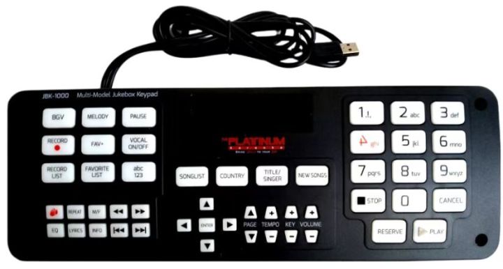 LZD Platinum Original (BK1000O) Jukebox Keypad for Platinum Piano ...