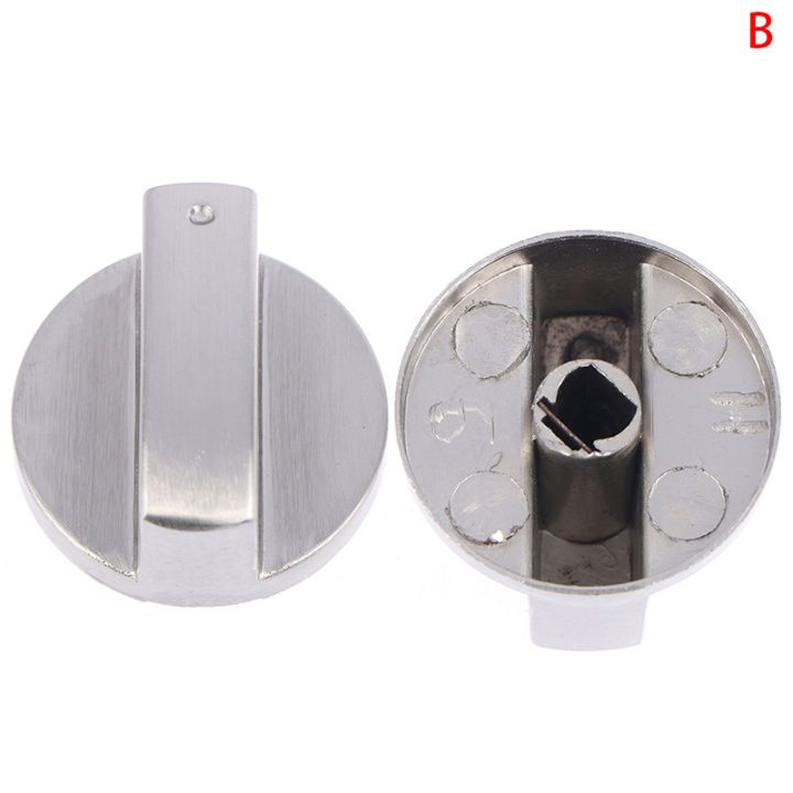 Metal 8mm Universal Silver Gas Stove Control Knobs Adaptors Oven Switch ...