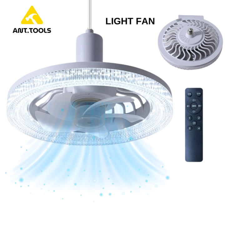LED intelligent fan Light Ceiling fan light remote control adjustable ...
