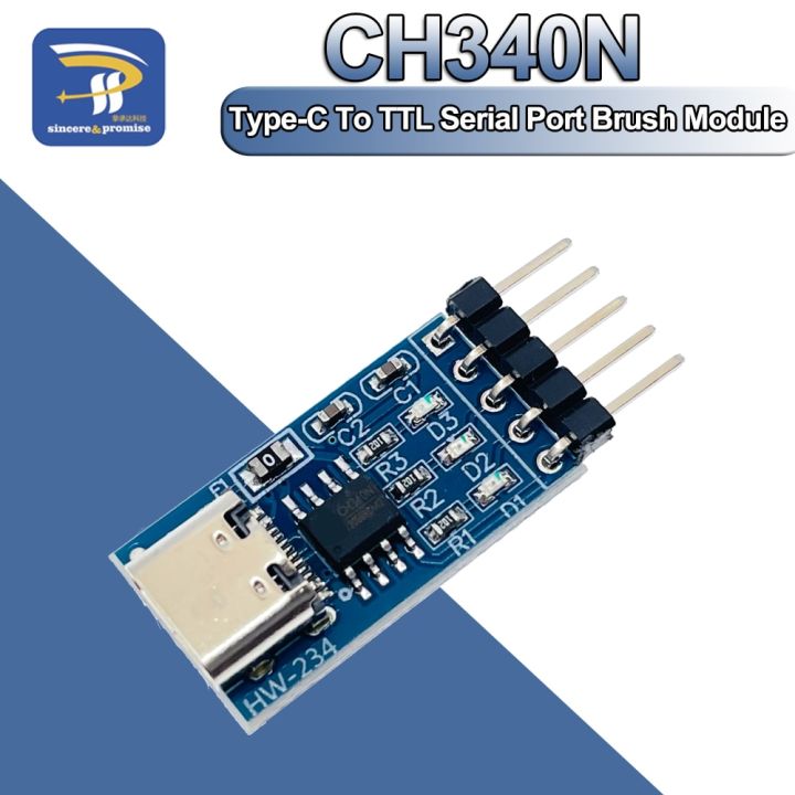 TYPE-C USB to TTL Serial Port CH340N Module CH340 DC 5V/3.3V Upgrade ...
