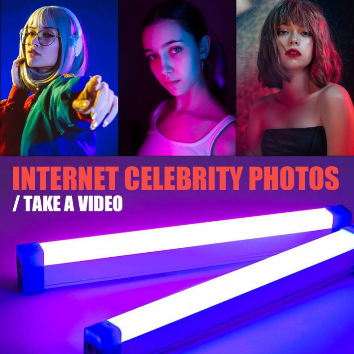 Rechargable Light LED RGB Tube USB Lamp Handheld Photography Lighting ...