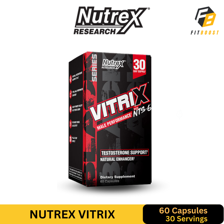 Nutrex Research, Vitrix With NTS-6, 60 Caps - Male Performance | Lazada