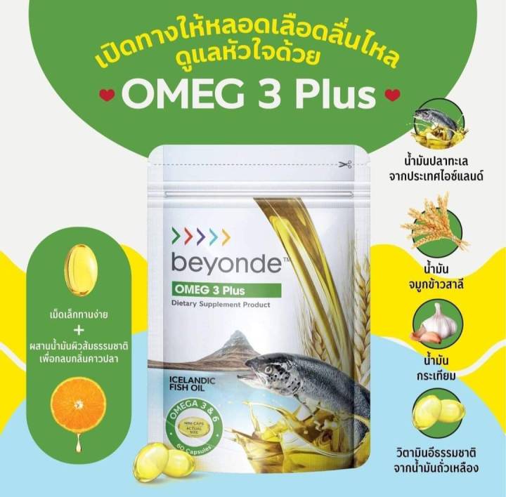 พร้อมส่ง น้ำมันปลา OMEG 3 Plus | Lazada.co.th