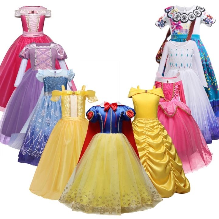 Fancy Snow White Girls Princess Dress 3-10 Years Role-play Masquerade ...