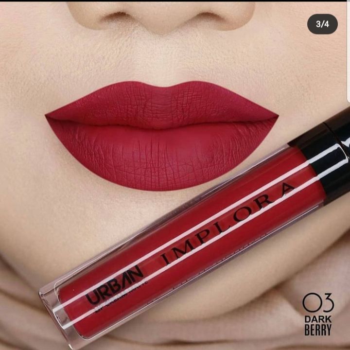 Lip Cream Implora 03 Dark Berry Original Bpom | Lazada Indonesia