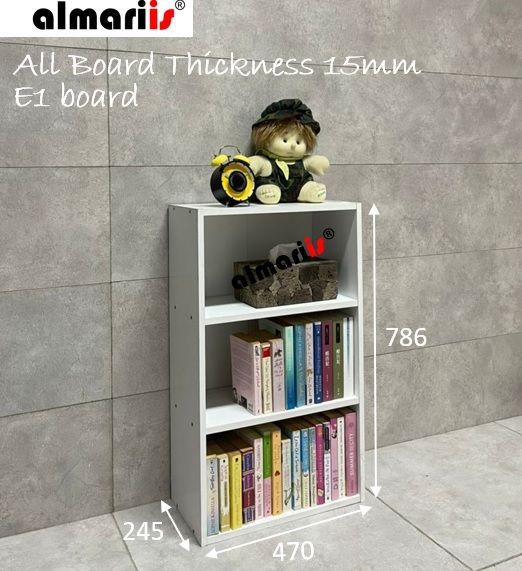 ALMARIIS® (SH189) 3 TIER SHELF / 3 TIER UTILITY SHELVING / 3 TIER ...