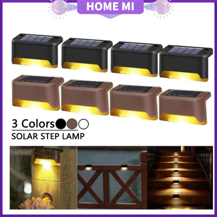 Raya Solar LED Outdoor Waterproof Fence Lights Wall Lampu Solar Glow ...