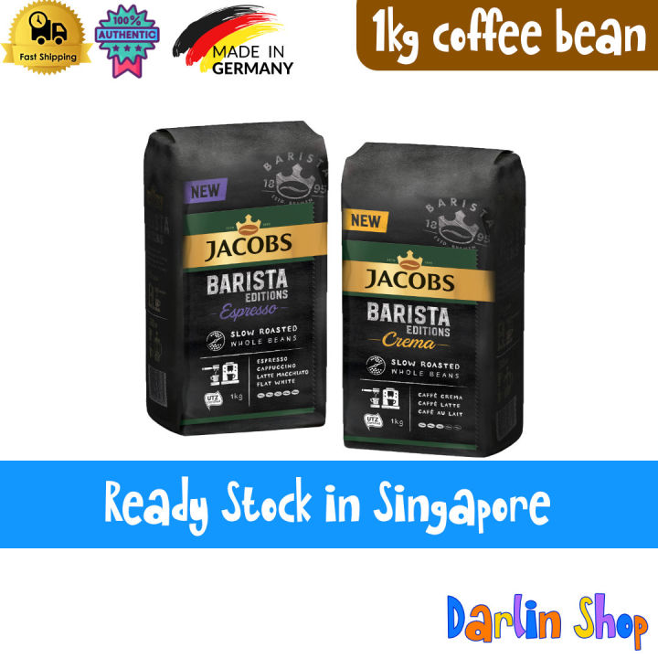 Jacobs Coffee, 1kg Coffee Beans, Barista Crema / Barista Espresso ...