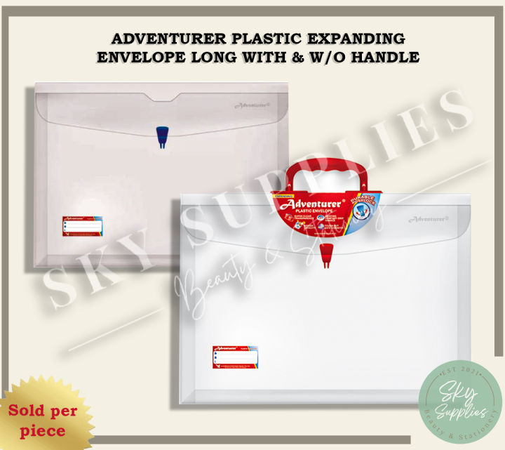 Plastic Expanding Clear Envelope Long/Short with or without Handle 1pc ...