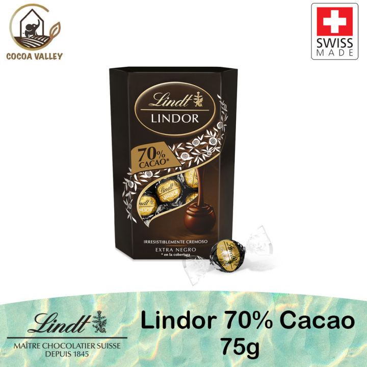 Lindt Lindor 70% Cacao 75g | Lazada