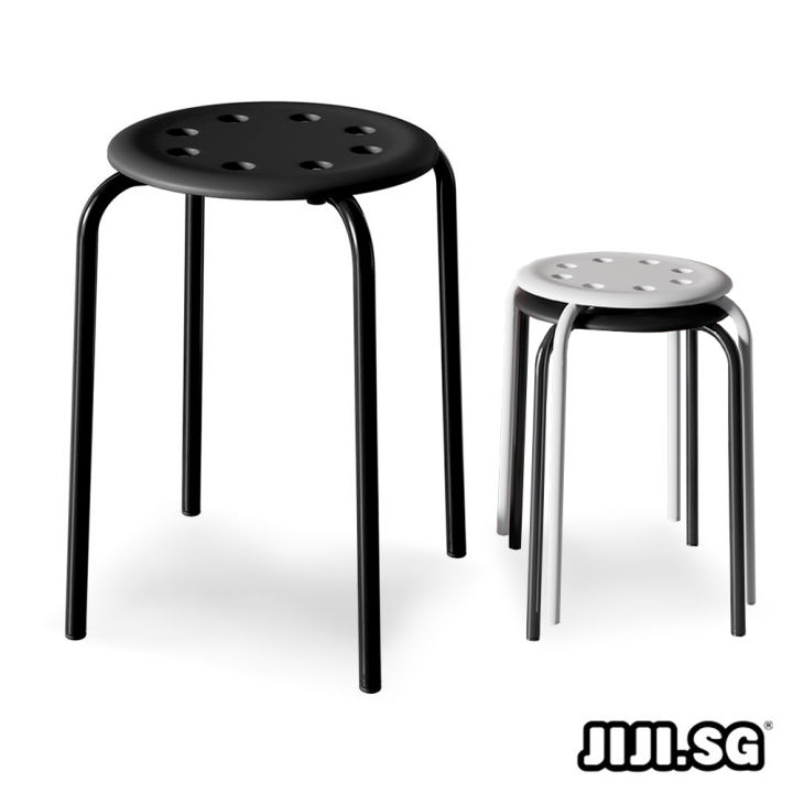 (JIJI.SG) HAMPUS Stackable Stool - Stackable / Stacking Chair / Nordic ...