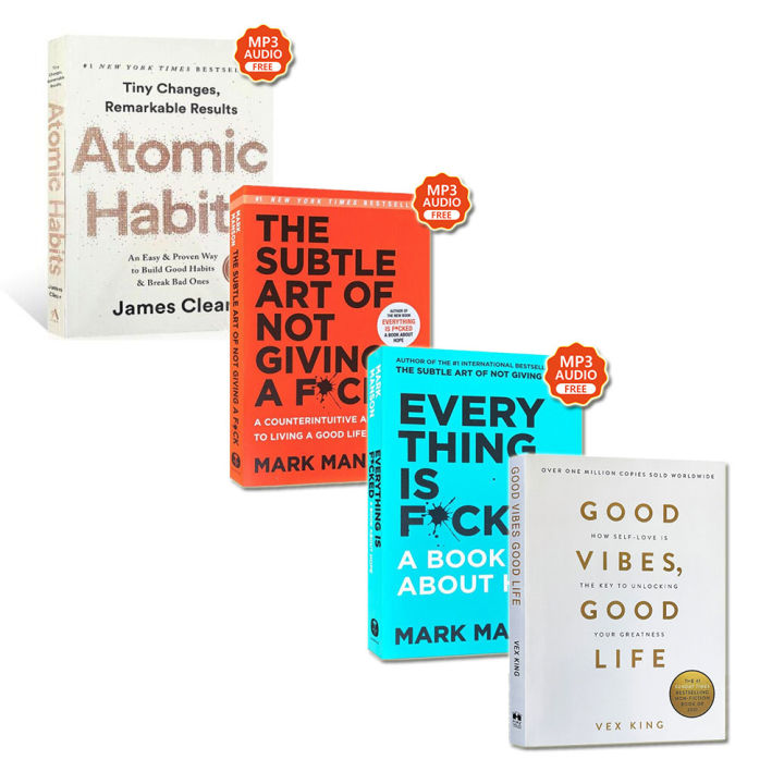 【th Stock】1 4 Books หนังสือภาษาอังกฤษ หนังสือพัฒนาตนเอง หนังสือ Atomic
