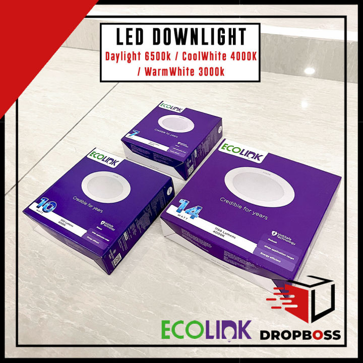 [ DROPBOSS ] ECOLINK LED DOWNLIGHT LED CEILING LIGHT RECESSED DOWNLIGHT ...